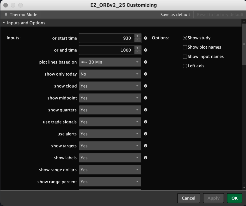 Opening Range Breakout (ORB) Indicator + Scanner and Column for Thinkorswim - Easycators ...